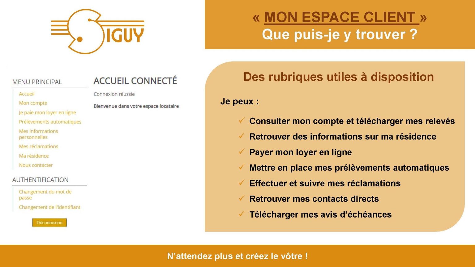 Mon espace client - SIGUY